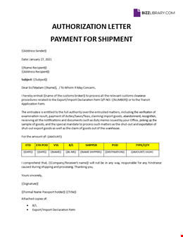 Letter Of Declaration For Customs Clearance IMAGESEE