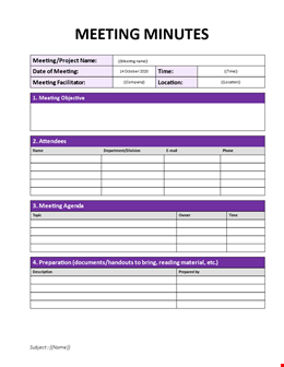 Free Printable Meeting Minutes Template Of 46 Effective Meeting Agenda 