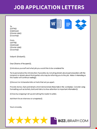 Internal job opening announcement to employees