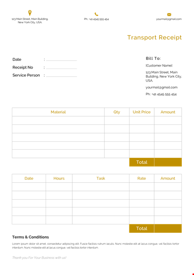 Rent Receipt Template - Easily Record Landlord Payments | Check & Cash ...