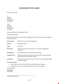 Appointment Distributor letter