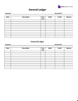 General Ledger Template