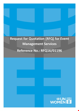 Event Management Quotation Template