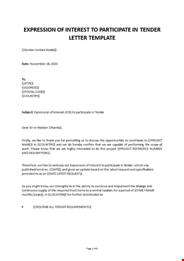 How To Write An Expression Of Interest Letter