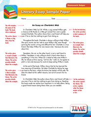 Literary Essay Sample Paper Literary Essay Sample Paper