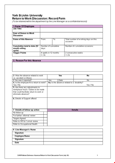 Template: Professional Sick Leave Email Subject Line After Your Absence