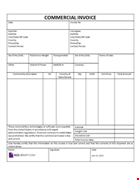 Invoice Excel Template