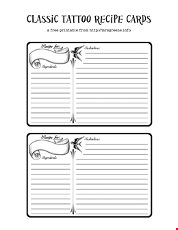 Create A Classic Cookbook With Our Recipe Cards And Templates