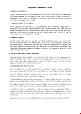  Short Welcome Address Sample Sample Welcome Speech For A Corporate Event 2022 11 04