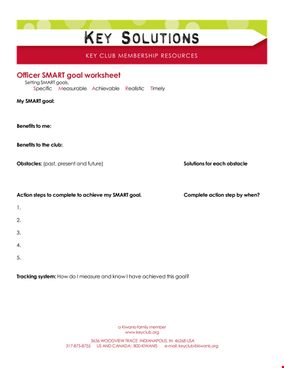 Smart Goals Planner Template Smart Goals Planner Template