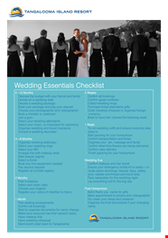 Wedding Day Essentials Checklist