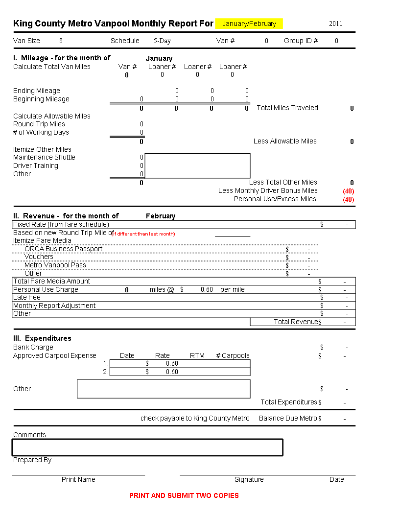 Excel Monthly Report Template Excel Monthly Report Template