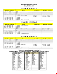 Plan Your Day With Our Daily Schedule Template Lunch Period Included Plan Your Day With Our Daily Schedule Template Lunch Period Included
