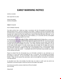 Written warning template