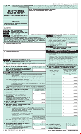 Simple Construction Project Report Template