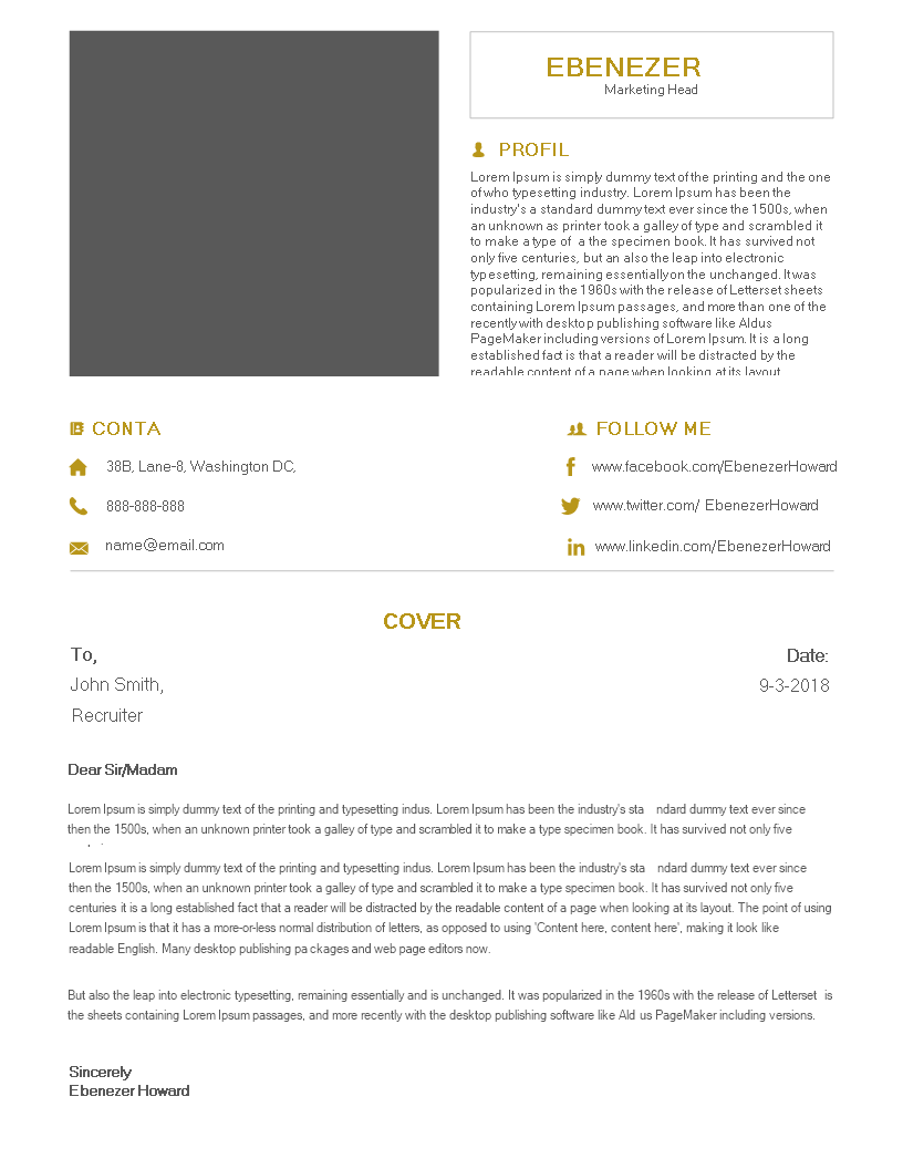 Simple Resume Template Letter Us Letter
