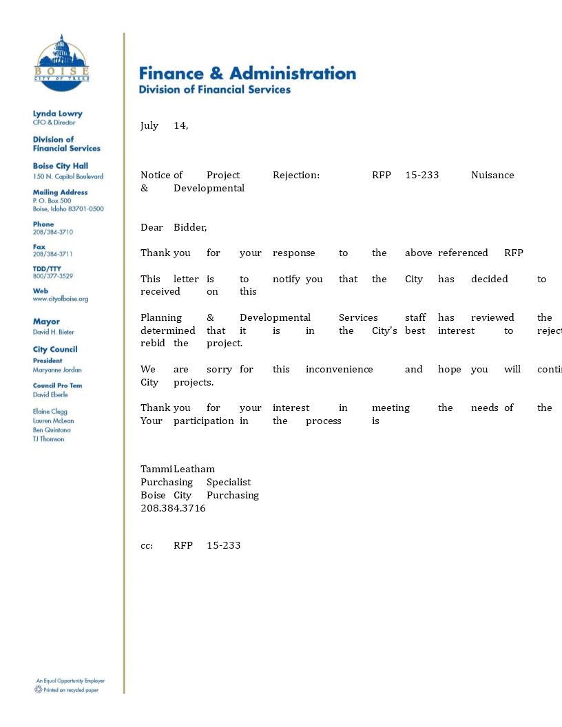 Create Winning Project Bid Letter - Effective and Professional Templates