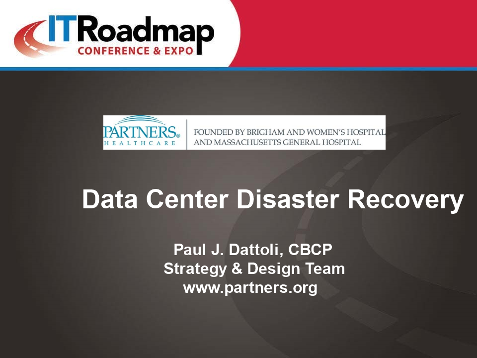 Data Center Disaster Recovery Example Data Center Disaster Recovery Example