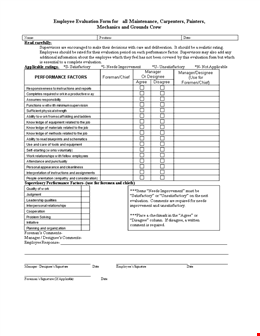 Effective Performance Review Examples For Employee Manager Or 
