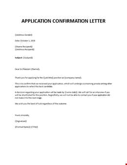 Letter Of Confirmation For Interview Certify Letter Vrogue