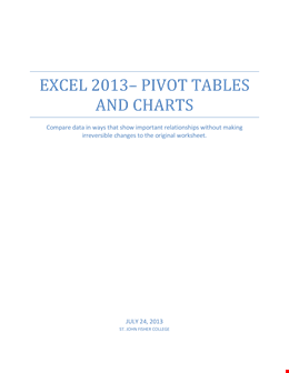 Pivot Table Chart Template Click Within PivotTable