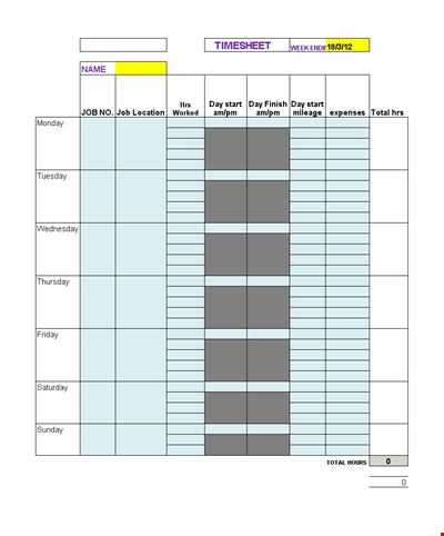 Management Accounting Template