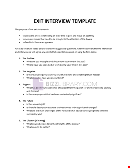 Exit Interview Guide